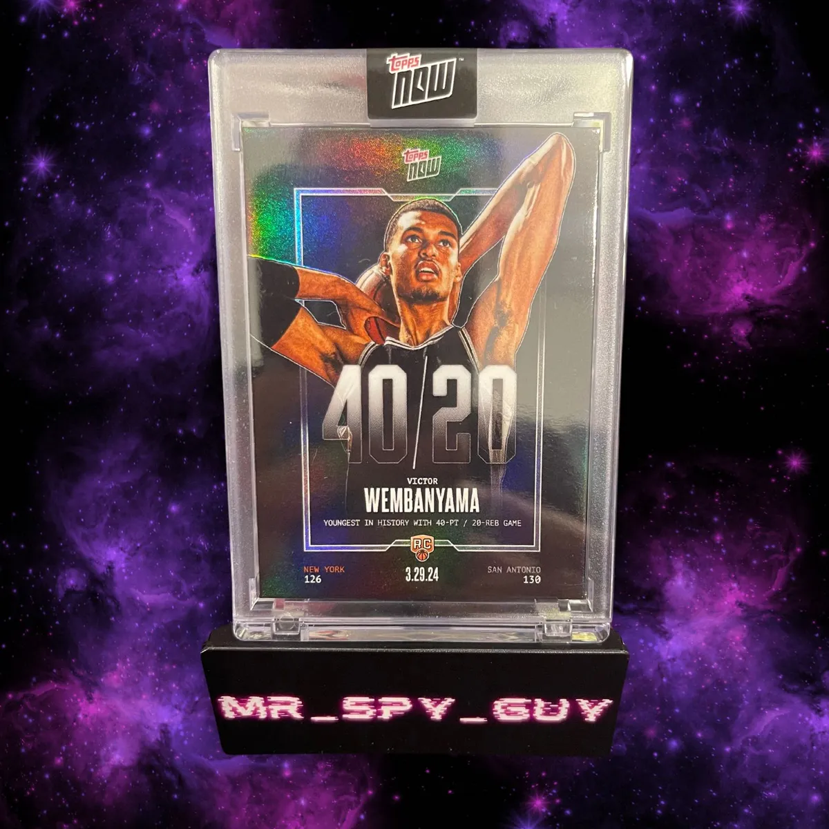 Victor Wembanyama Topps Now 40/20 · Whatnot: Buy, Sell & Go Live