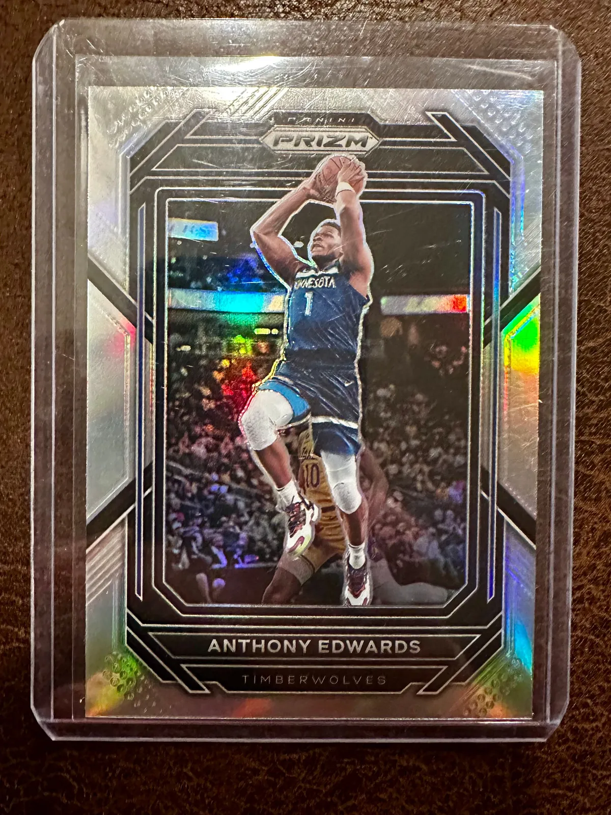 2022-23 Panini Silver Prizm #56 Anthony Edwards Minnesota Timberwolves ...