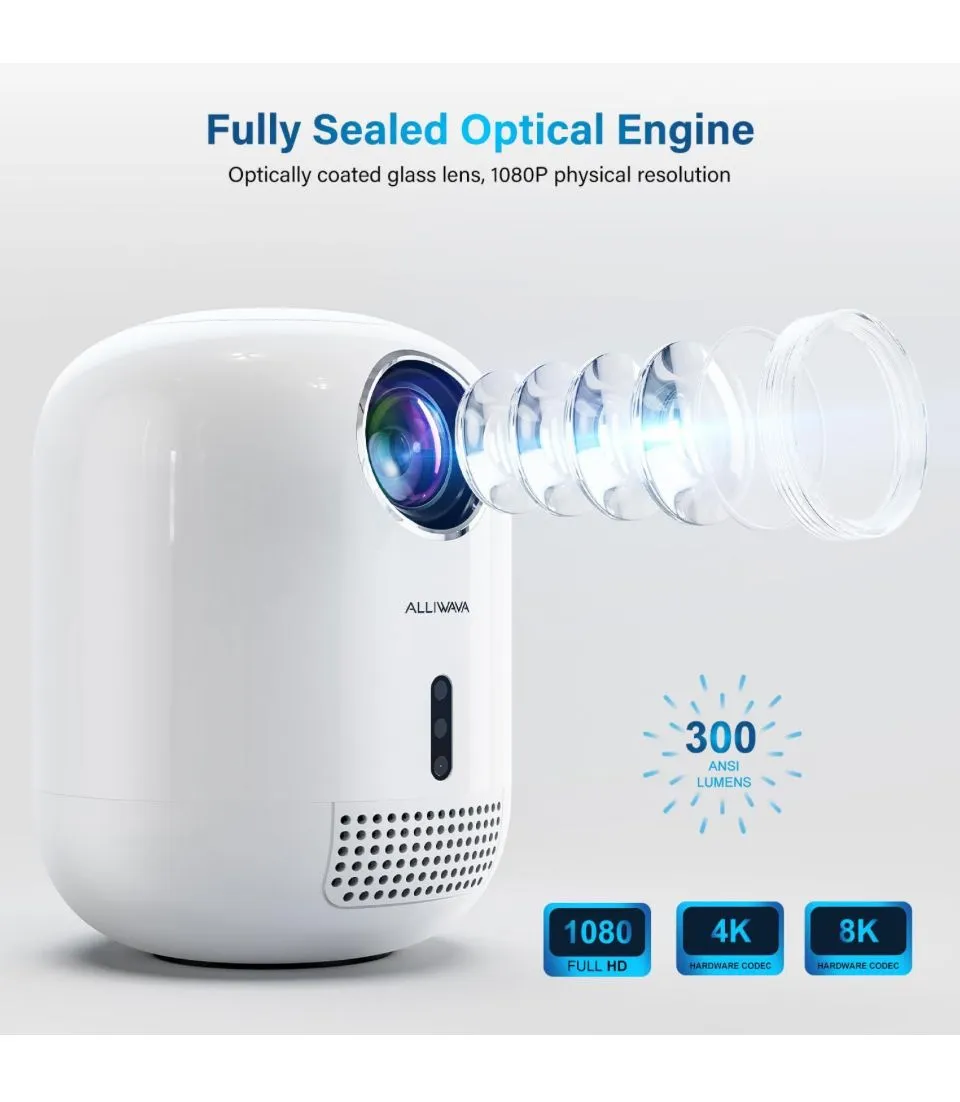 ($199.00)Alliwava Auto Focus/Keystone]Portable Mini Projector · Whatnot ...