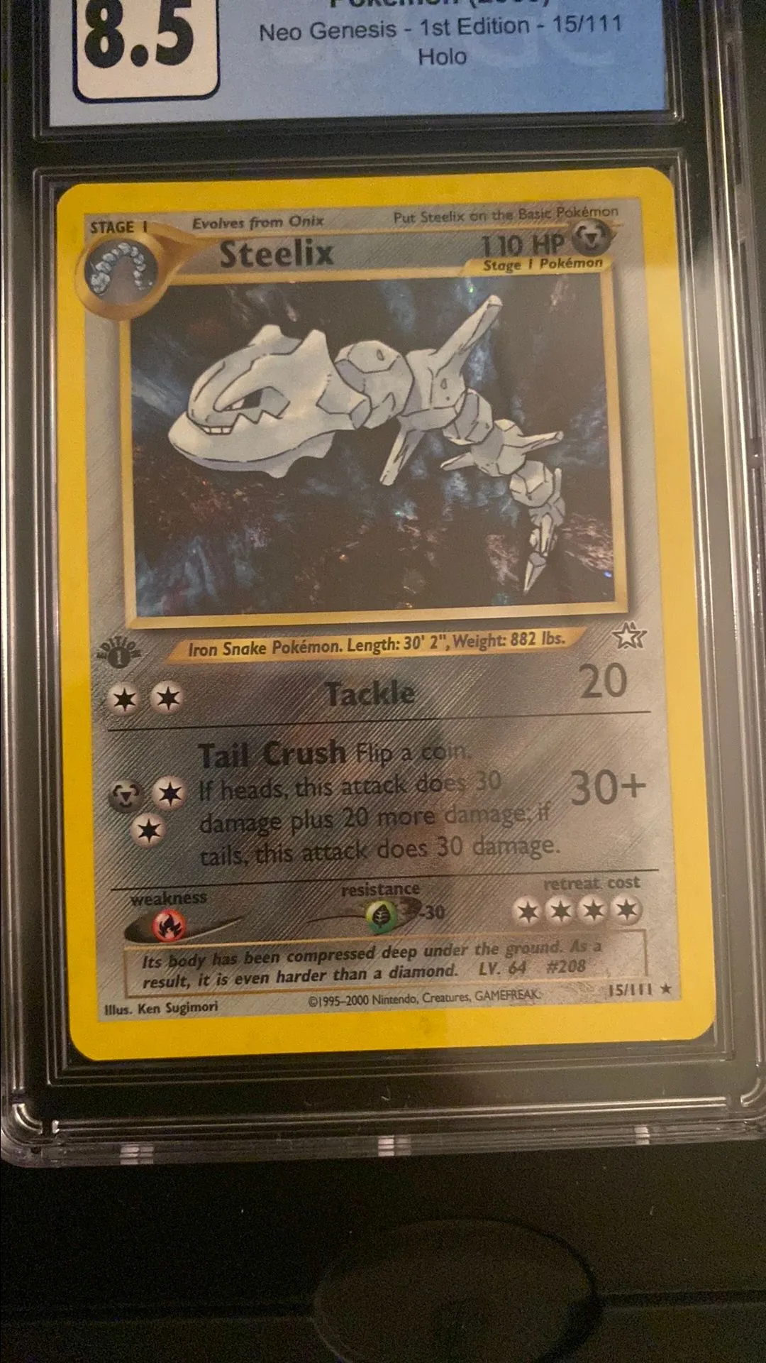2000 Neo Genesis - 1st Edition Steelix Holo CGC 8.5 · Whatnot: Buy ...
