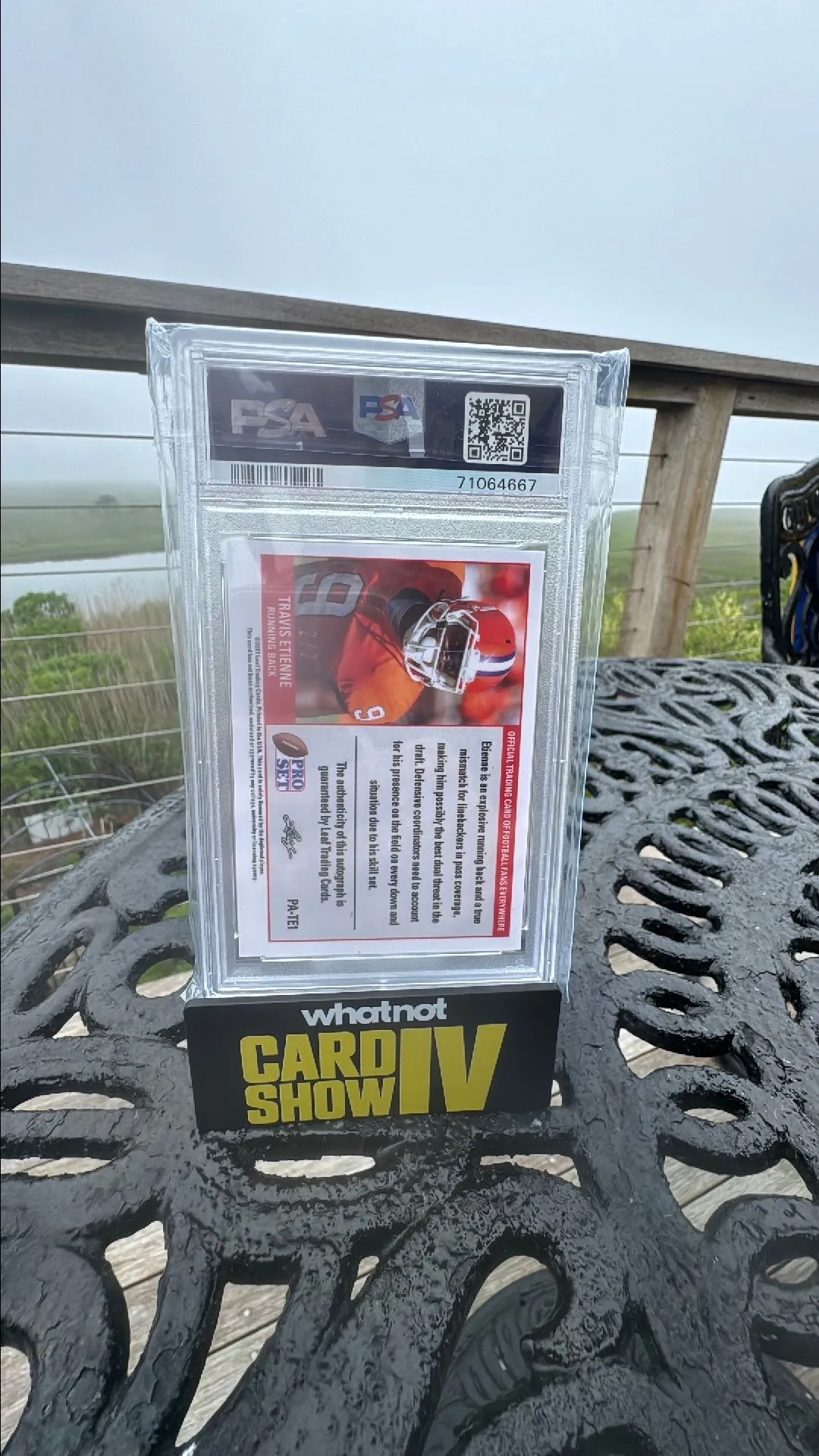 2021 Pro Set Metal 1989 Autographs Xrc Pro Set Prospect Travis Etienne ...