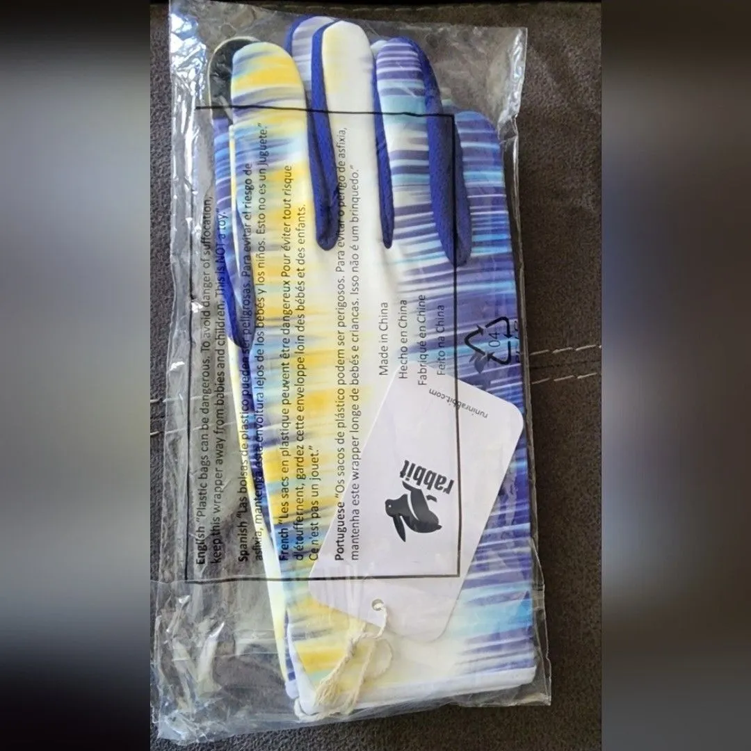 NWT Rabbit Run In Boston Mazarine Blu Marathon Tech Gloves L/XL Limited ...