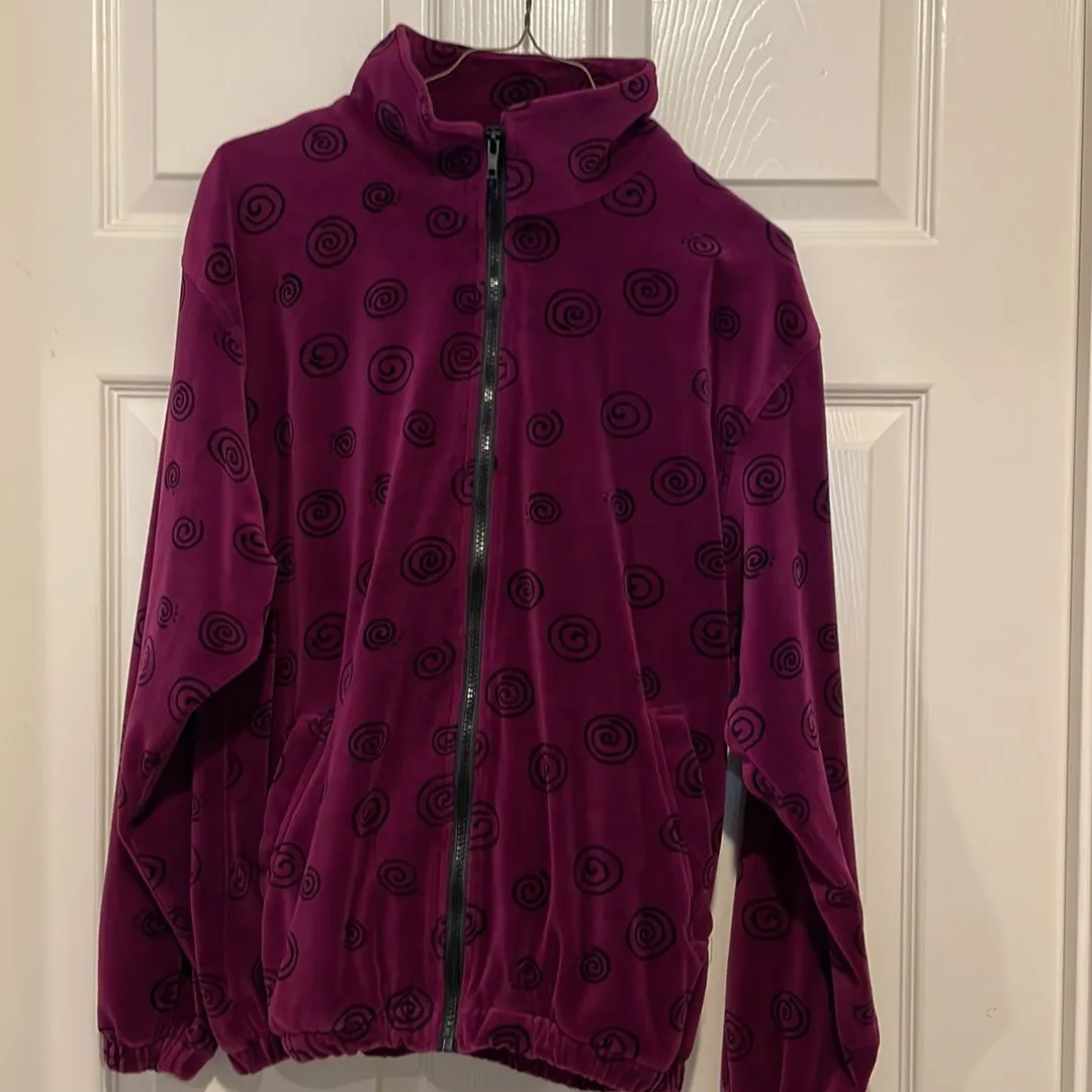 #18 Vintage Avon size M velour purple jogging suit, cotton and ...