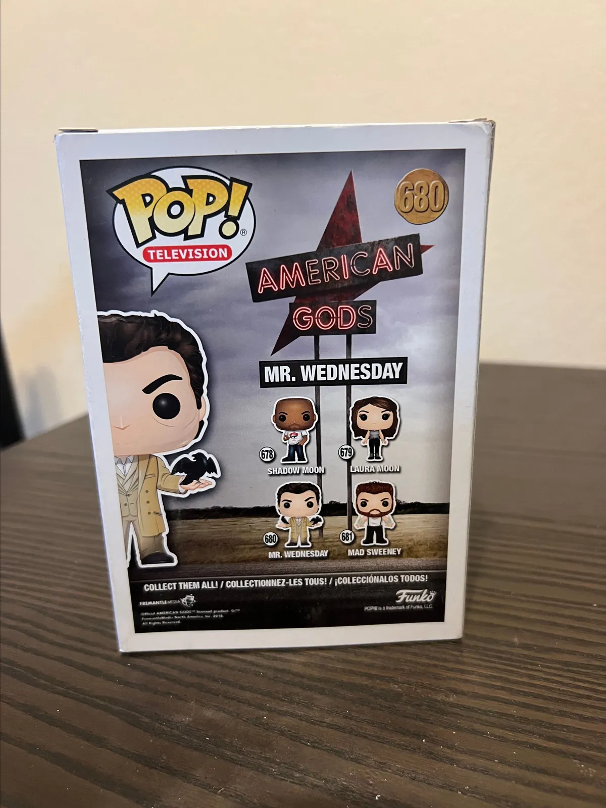 VAULTED Mr. Wednesday Funko Pop #680 Television Neil Gaiman TV Mister ...