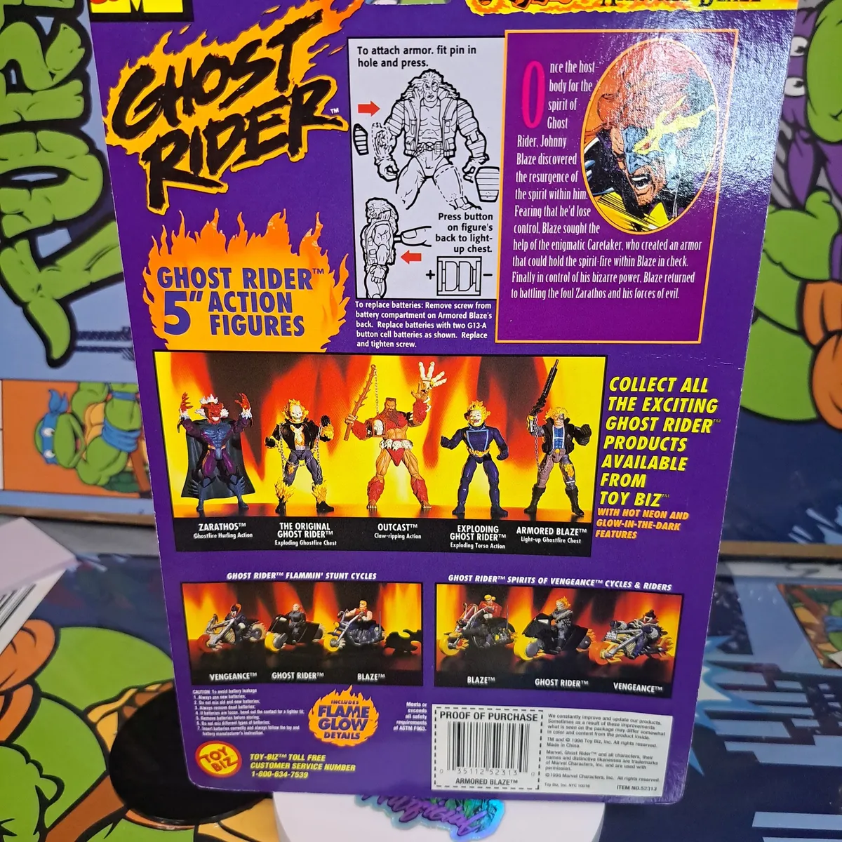 1996 toy biz ghost rider armored blaze · Whatnot: Buy, Sell & Go Live