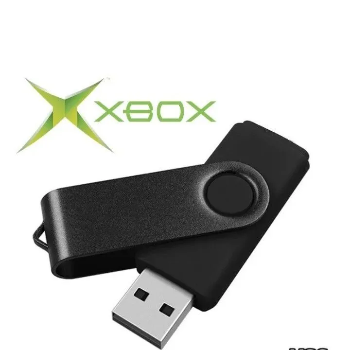 XBOX USB CABLE WITH (128 MB) USB FLASHDRIVE- Original Xbox Adapter ...