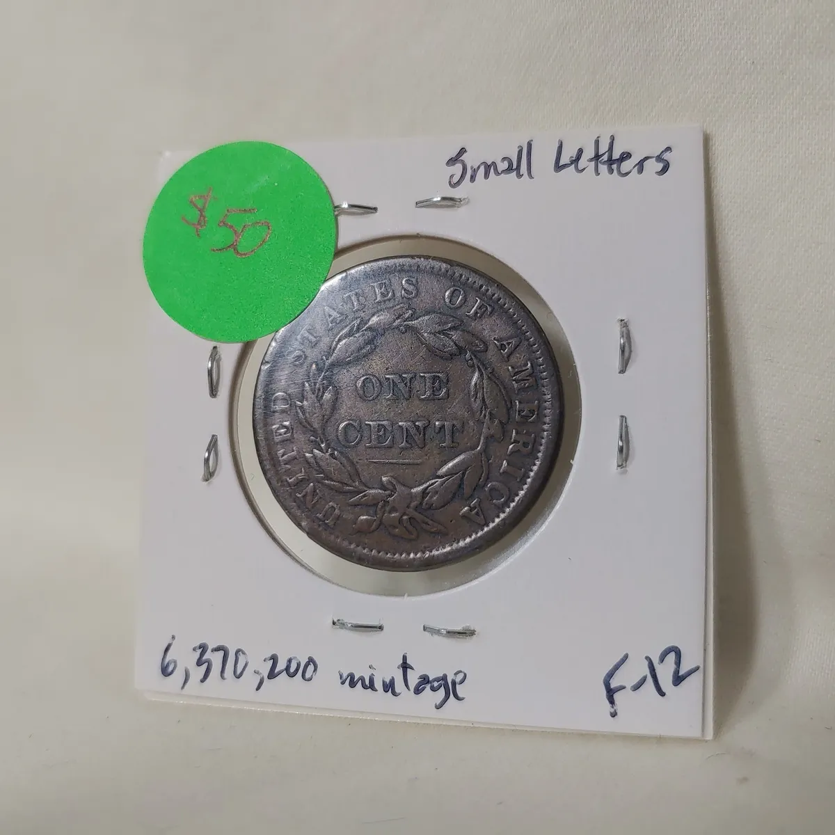 1838 Matron Head Modified large cent · Whatnot: Buy, Sell & Go Live