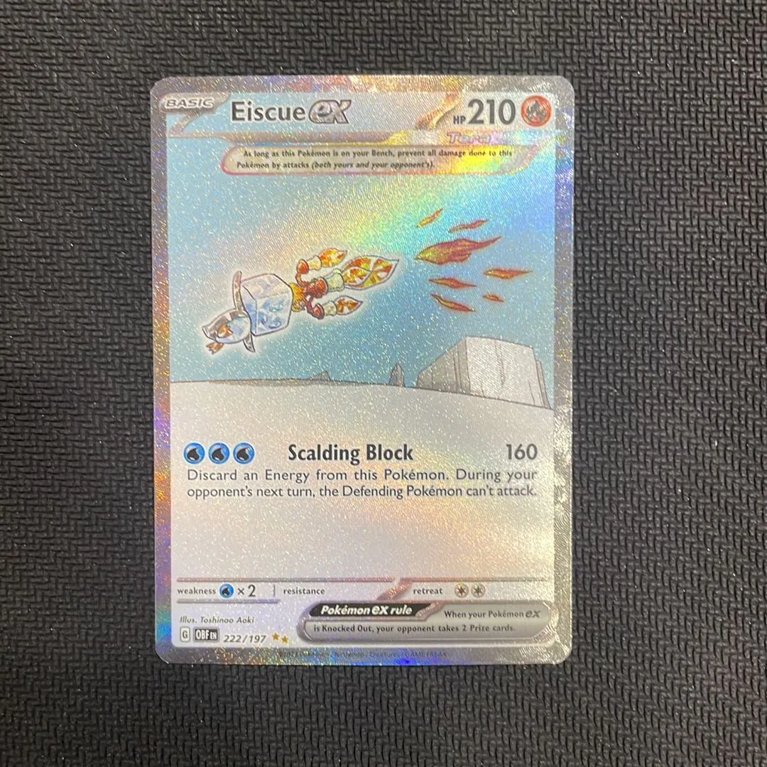 Special Illustration Card Pokemon Eiscue Ex 222/197 - Obsidian Flames ...