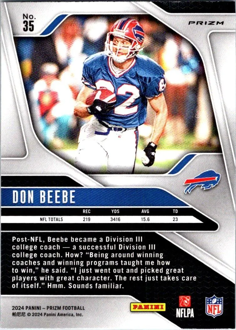 2024 Panini Prizm #35 Don Beebe Red White and Blue · Whatnot: Shop ...