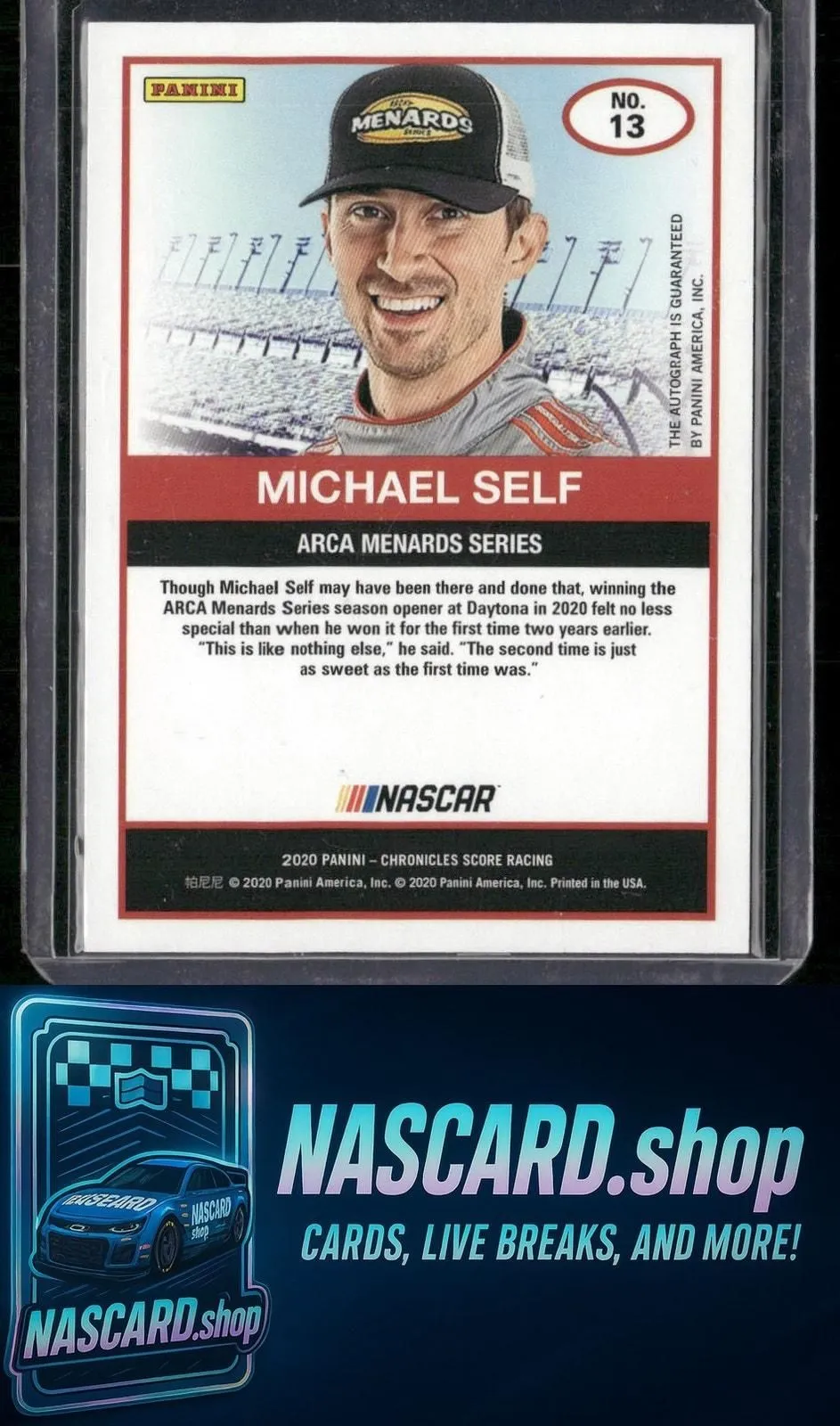 2020 Panini Chronicles #13 Michael Self Score Autographs - Panini ...