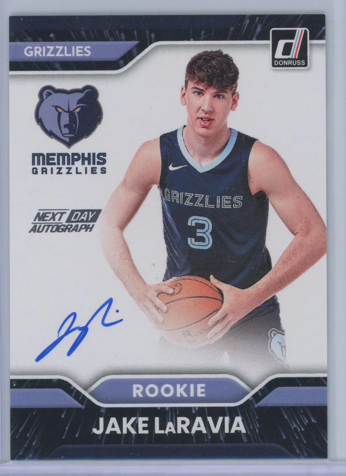 2022 Panini Donruss Jake LaRavia #ND-JLG Next Day Autograph Autograph ...