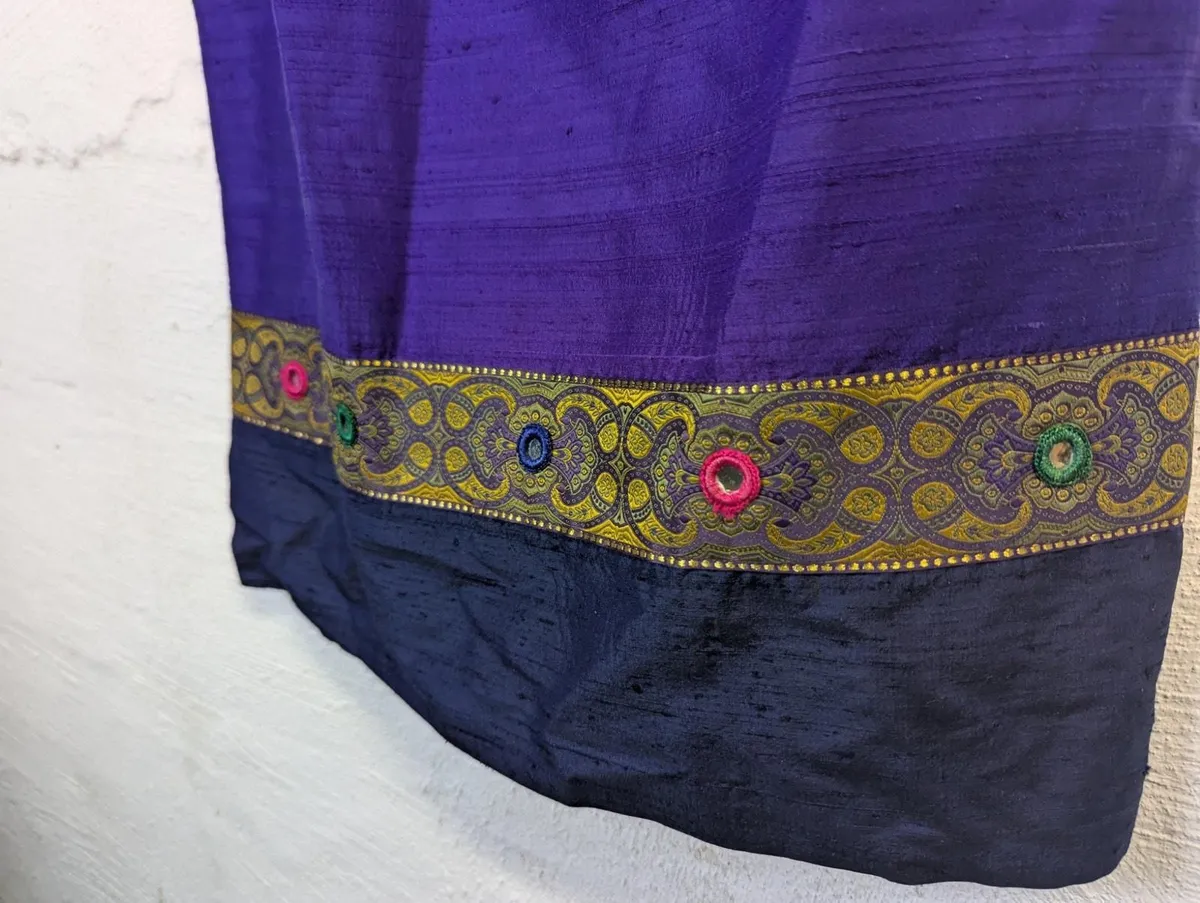 Mica Silk Sheath Dress Womens 6 Silk Purple Cocktail Wedding Indian ...