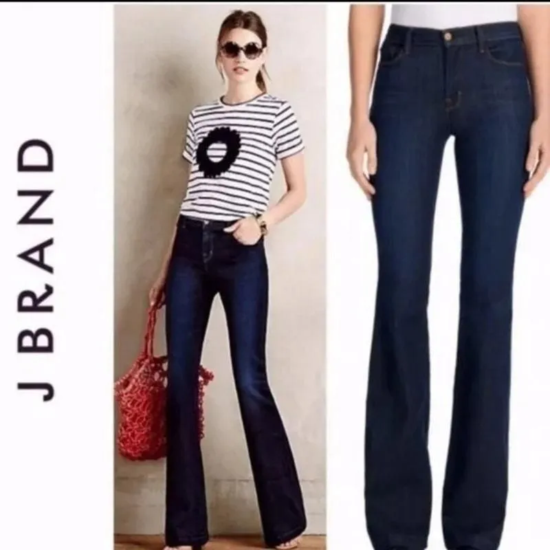 J Brand Love Story Dark Wash Flare Bell Bottom Jeans 28 Vintage Y2K ...