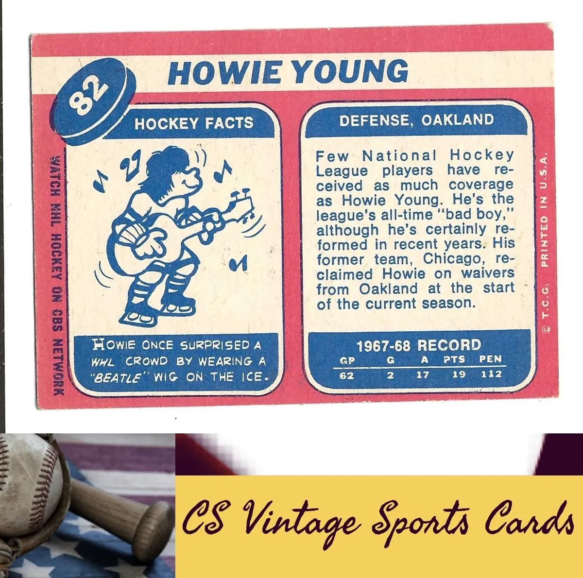 1968-69 Topps #82 Howie Young · Whatnot: Shop, Sell, Connect