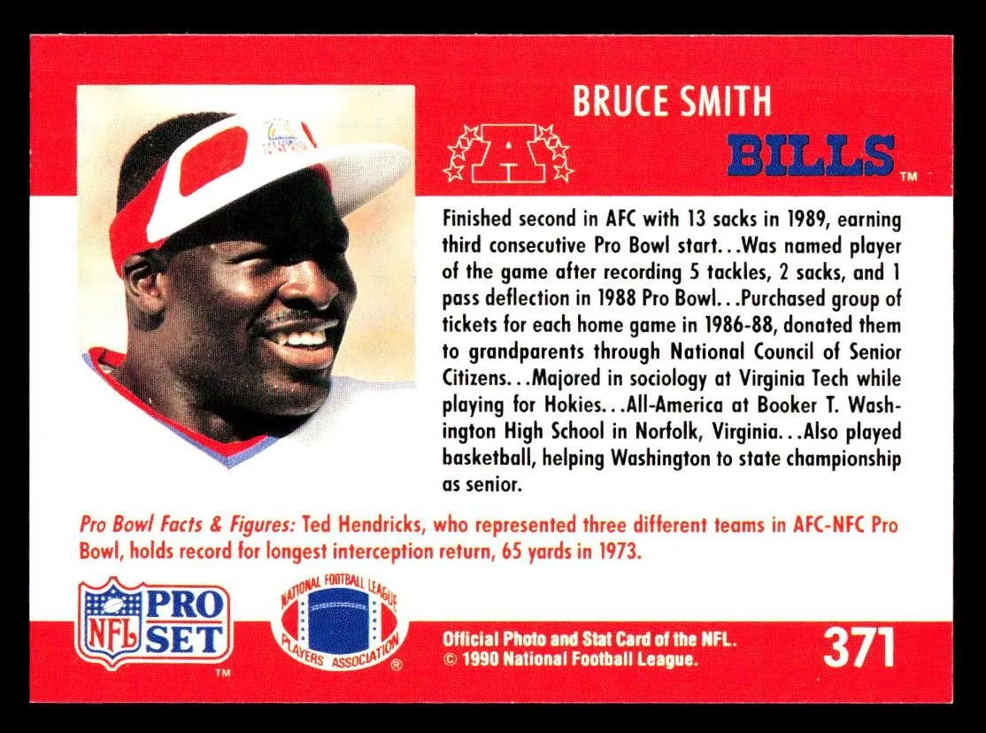 1990 Pro Set #371 Bruce Smith Buffalo Bills · Whatnot: Shop, Sell, Connect