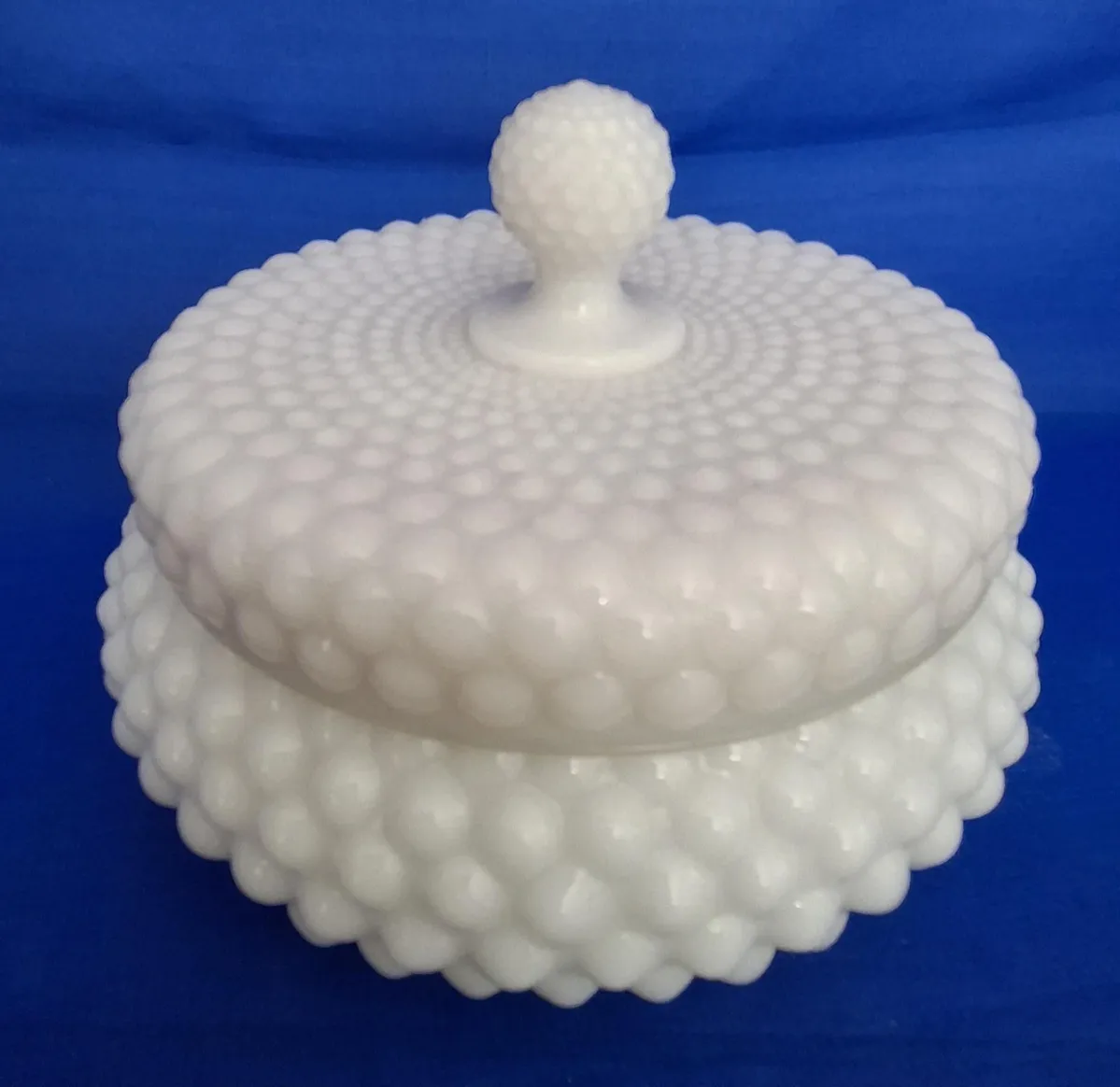 Vintage Milk Glass Powder Box and Perfume Bottle with Dauber · Whatnot ...