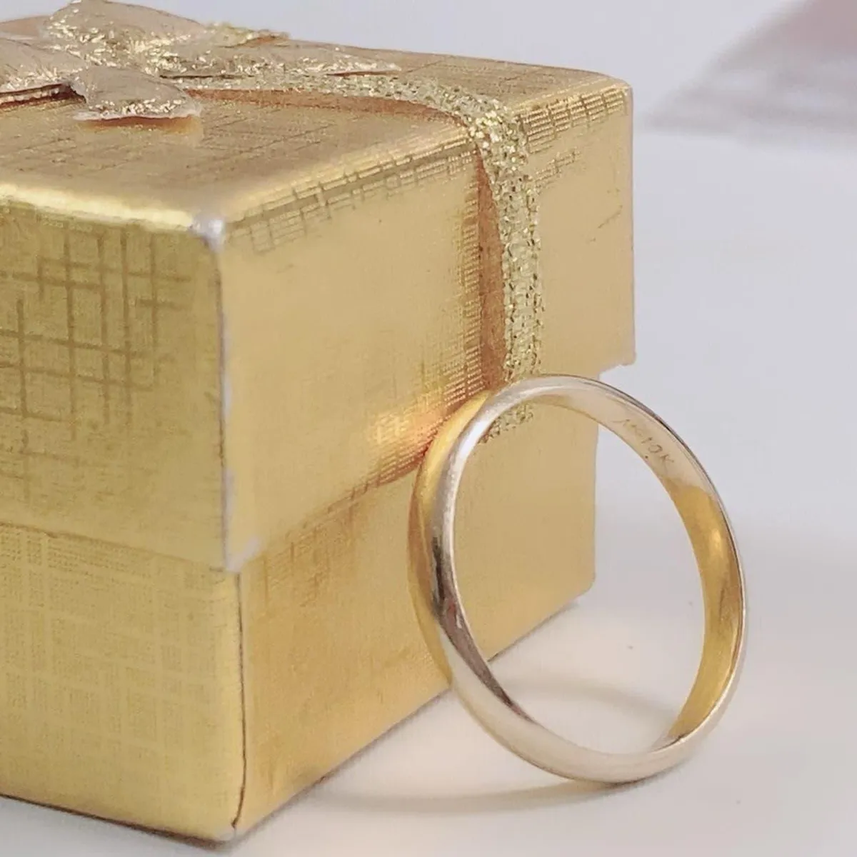 Vintage Michael Anthony 10K Yellow Gold Wedding Band Ring Size 8 ...