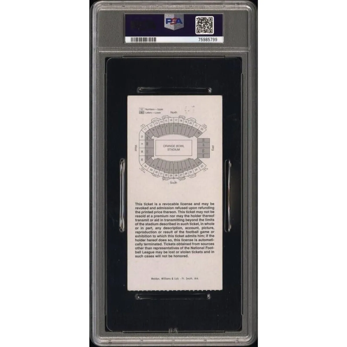 Terry Bradshaw Signed Authentic 1979 Super Bowl XIII MVP Ticket Slab ...