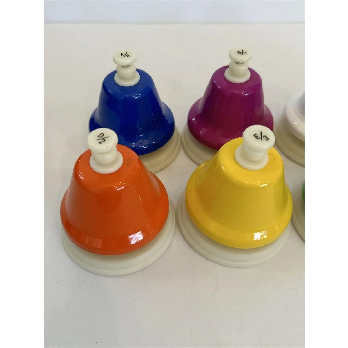 Used Working Rhythm Band Instruments Kids Play 8 Note Desk Bell Set ...