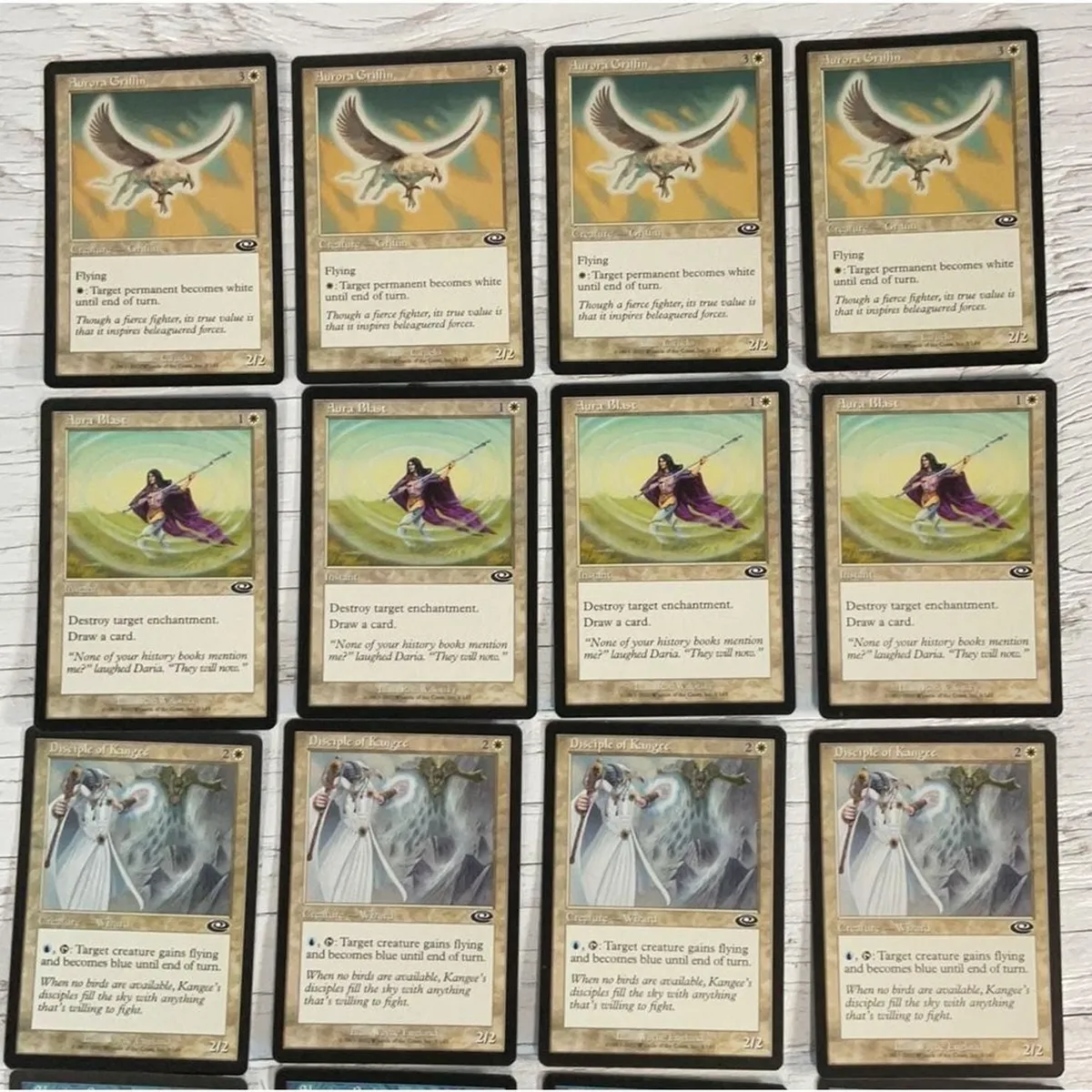 MTG Magic The Gathering 20 Card Lot Aura Blast Aurora Griffin · Whatnot ...