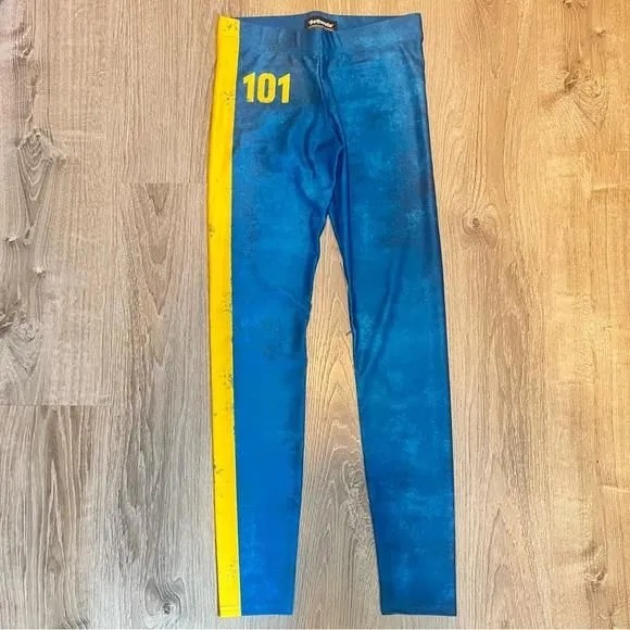 NEW Bethesda Fallout Vault Tec 101 Blue Leggings Size Medium · Whatnot ...