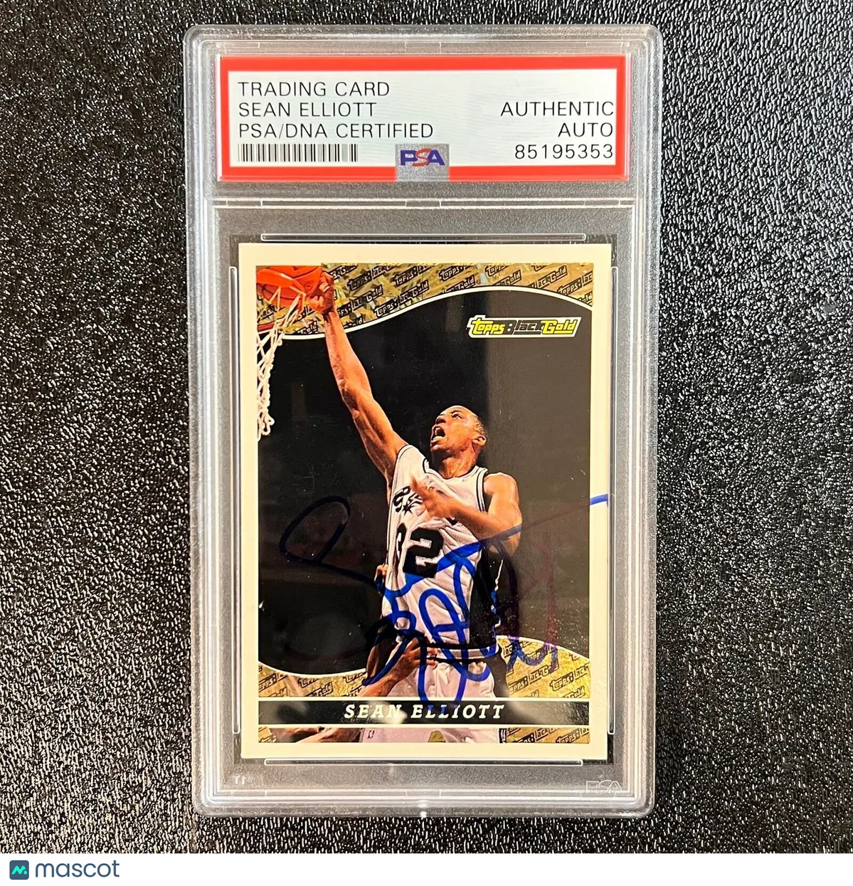 1993 Topps #1 Sean Elliott Signed Card Auto 10 PSA Slabbed · Whatnot ...