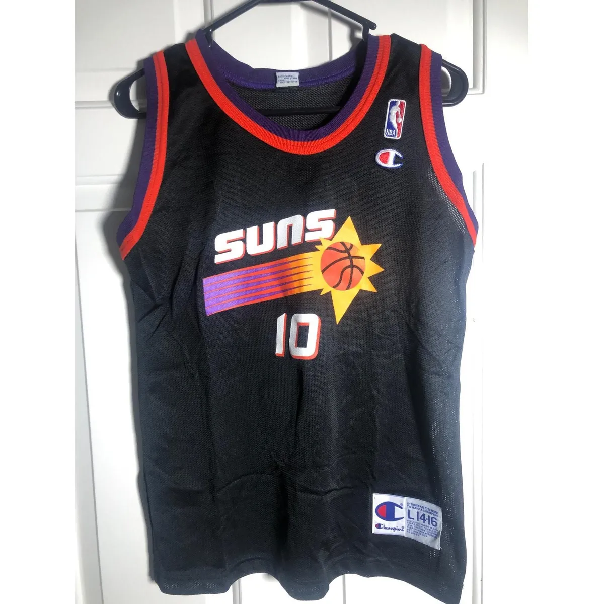 Phoenix Suns Jersey #10 Sam Cassell Retro Black - Kids Large · Whatnot ...