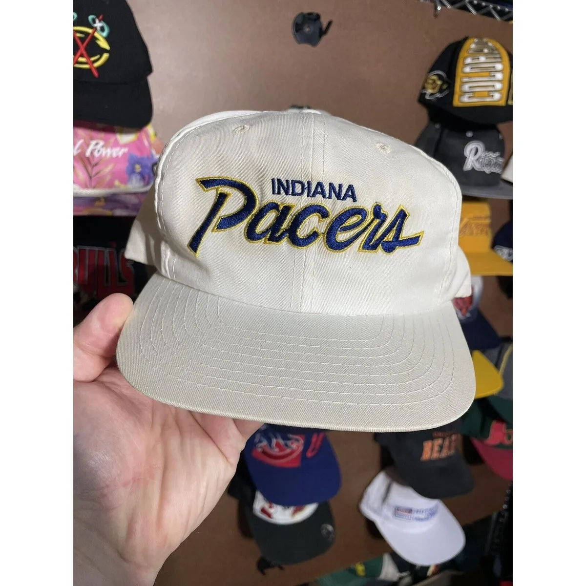 Vintage 80s 90s Indiana Pacers Sports Specialties Script Snapback ...