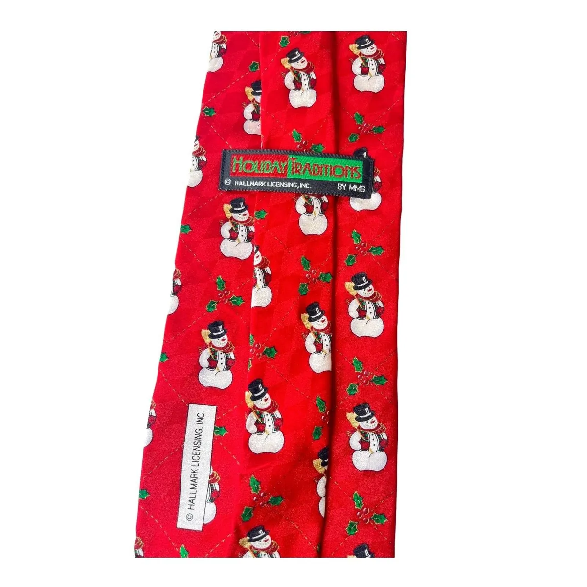Men's Christmas Snowman SILK NECKTIE Novelty TIE Hallmark MMG Holiday ...