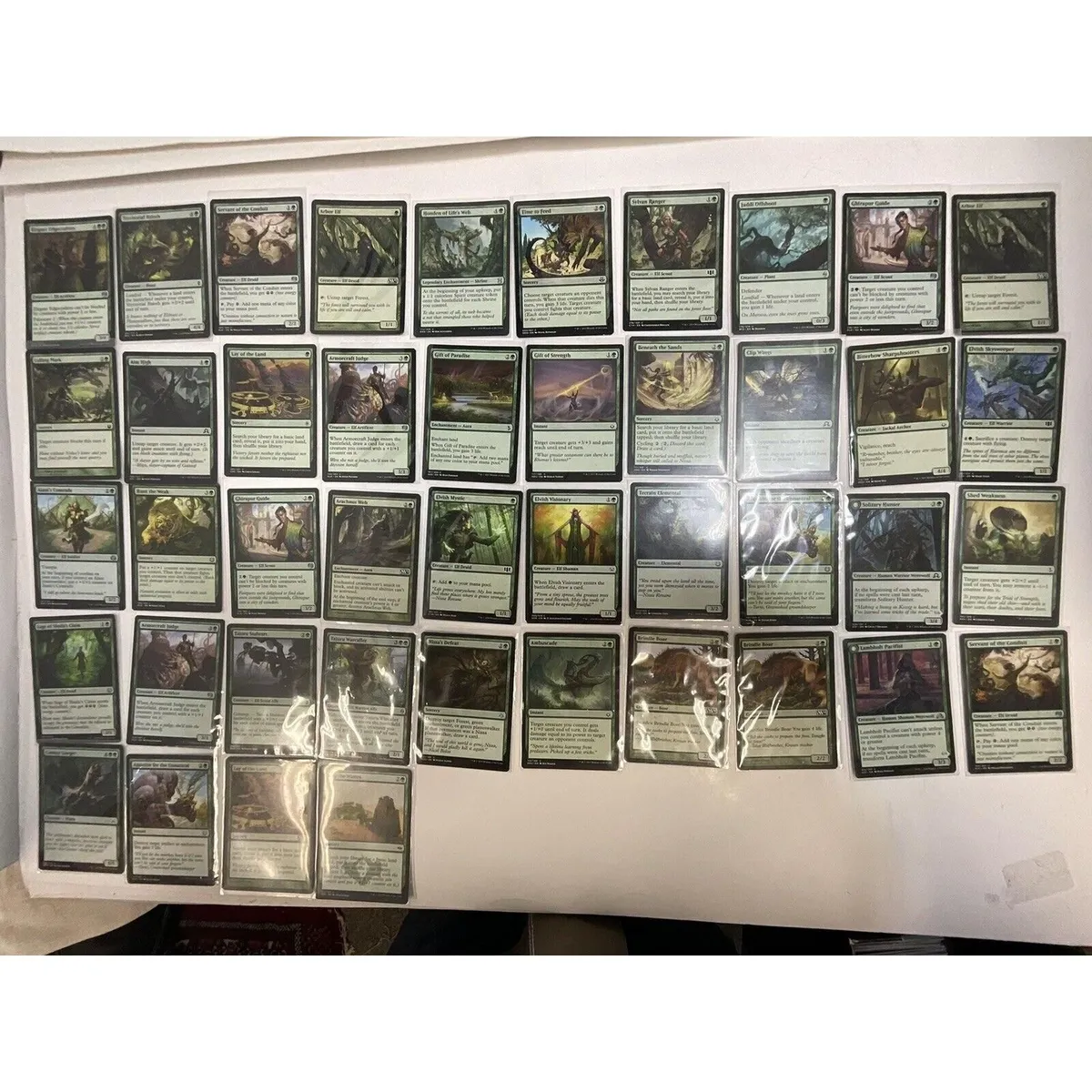 MTG Magic The Gathering 44 Card Lot Green Magic The Gathering Green ...