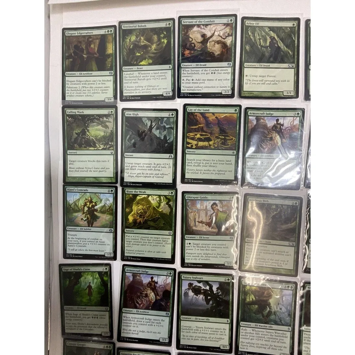 MTG Magic The Gathering 44 Card Lot Green Magic The Gathering Green ...