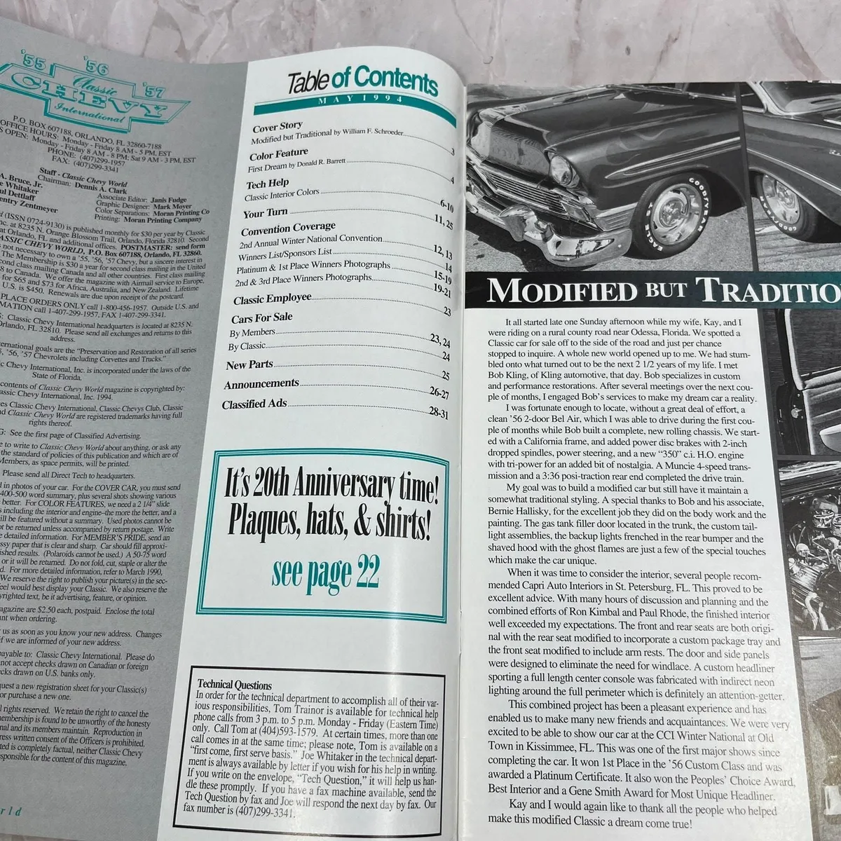 Classic Interiors - '55, '56, '57 Classic Chevy World Magazine - May ...
