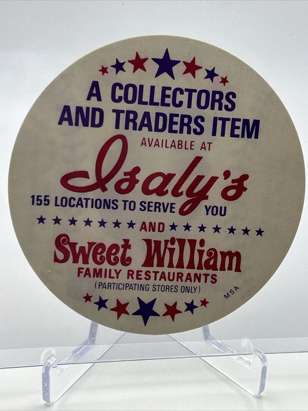 1976 Isaly's Sweet William Disc John Candelaria Card NM-MT FREE ...