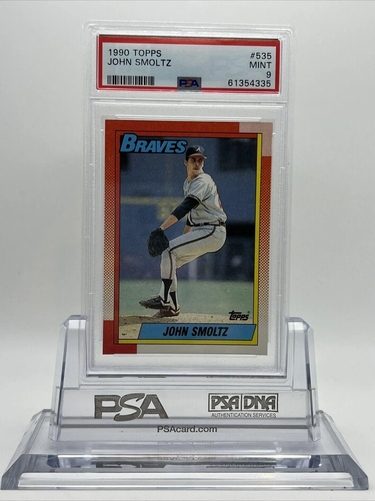 1990 Topps John Smoltz Baseball Card #535 PSA 9 · Whatnot: Buy, Sell ...
