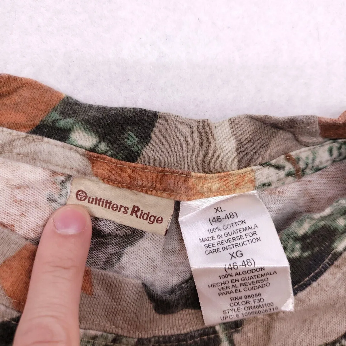 Outfitters Ridge Short Sleeve Graphic T Shirt Adult Mens Size XL Brown ...