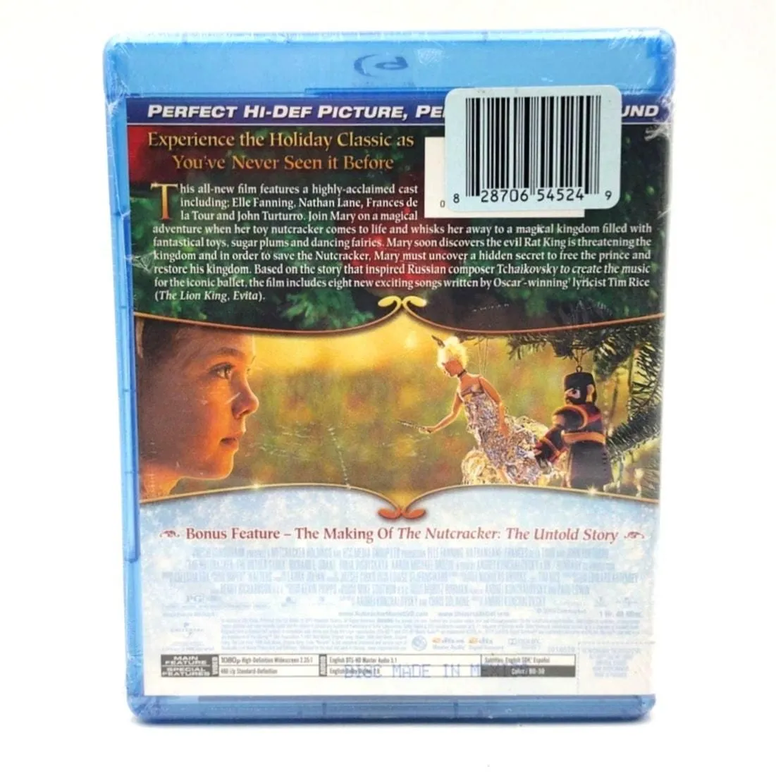 The Nutcracker The Untold Story Elle Fanning Nathan Lane New Sealed Blu ...