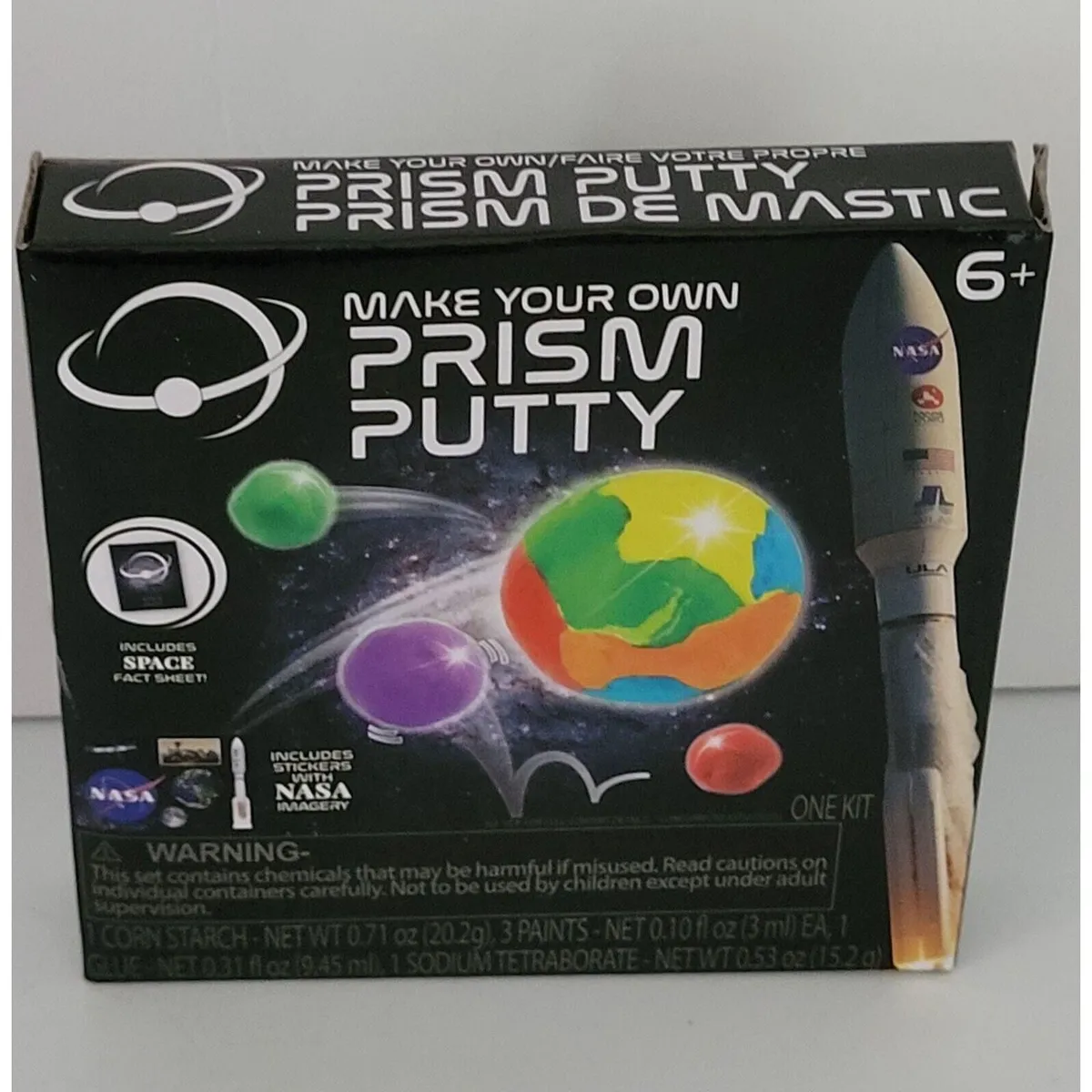 New 2020 (Lot Of 2) Science Squad Make Your Own PRISM PUTTY/ GALACTIC ...