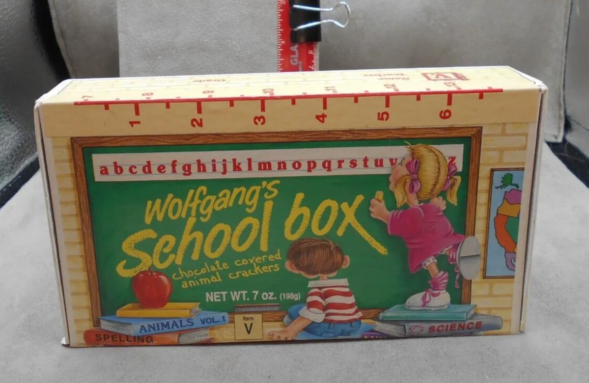 Vintage Wolfgang Candy School Box Classroom Scene Retro 1980s Pencil ...