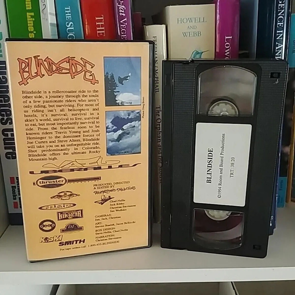 Blindside VHS Rare Snowboarding Film 1994 Thruster Room & Board ...
