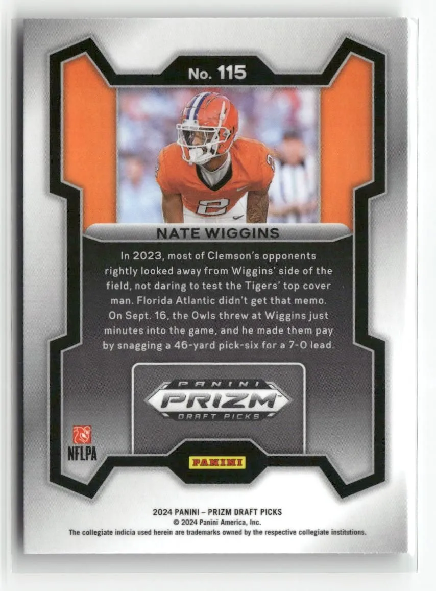 2024 Panini Prizm Draft Picks #115 Nate Wiggins · Whatnot: Buy, Sell ...