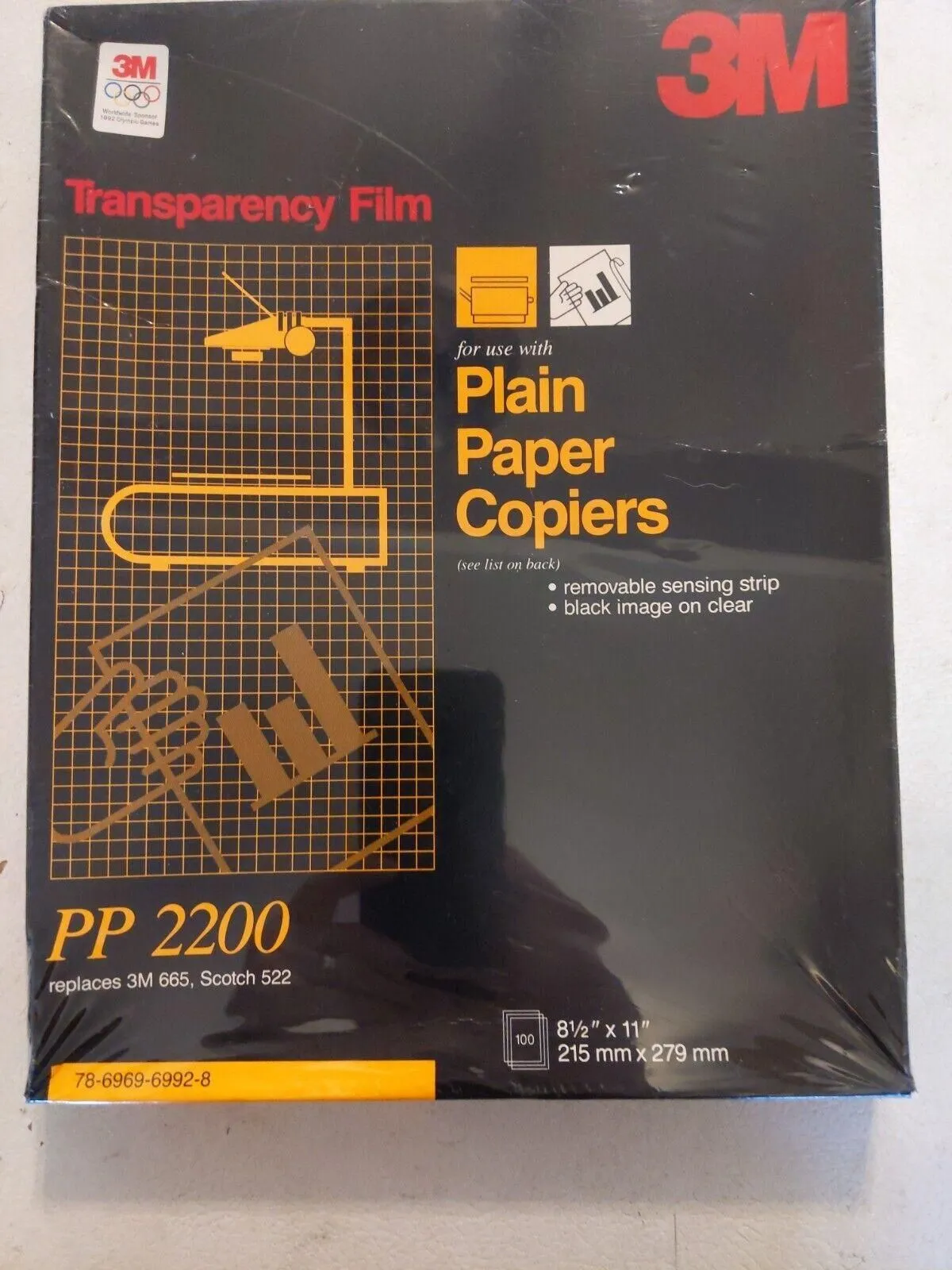 3M Transparency Film for Copiers PP2200 100 Sheets Factory Sealed NEW ...