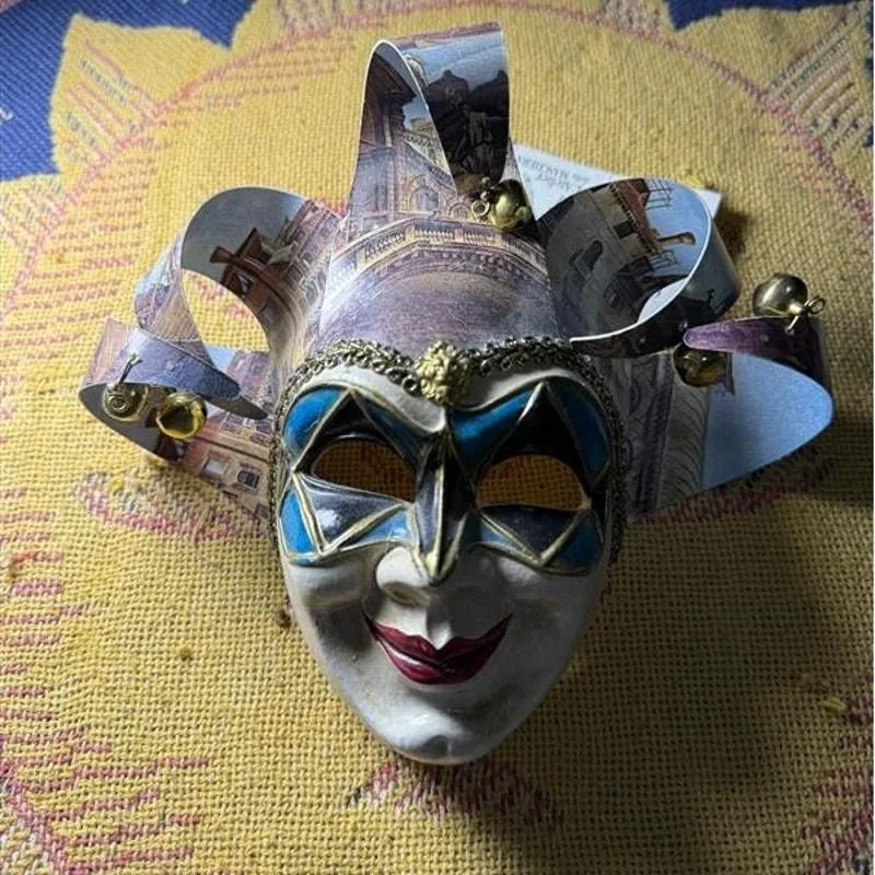 Handmade Venetian Jester Mask, L’Atelier della Maschera, Carnival Decor ...