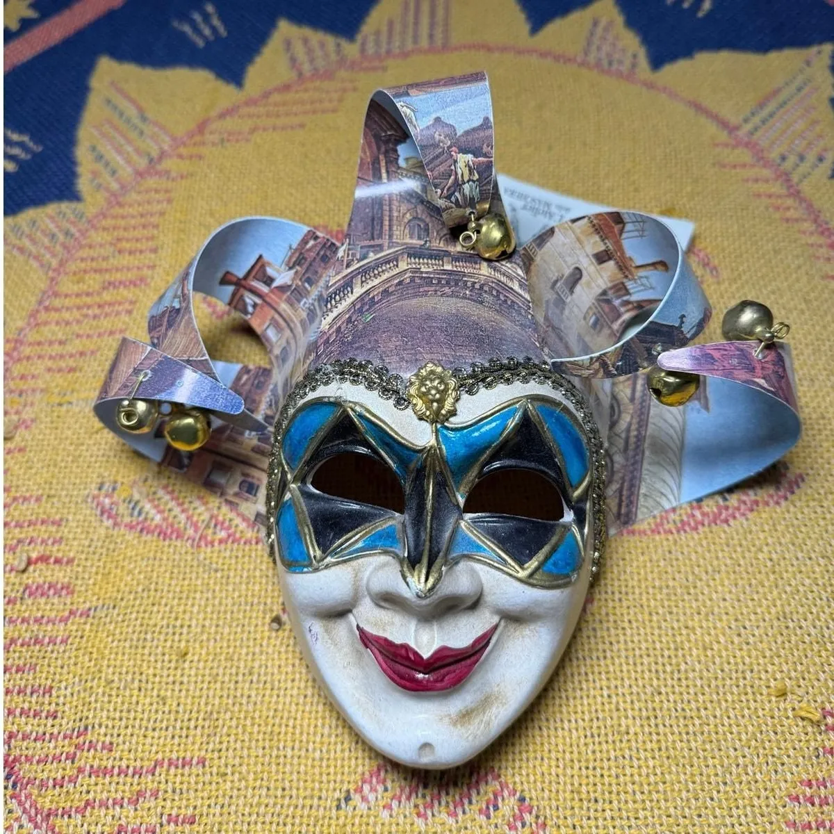 Handmade Venetian Jester Mask, L’Atelier della Maschera, Carnival Decor ...