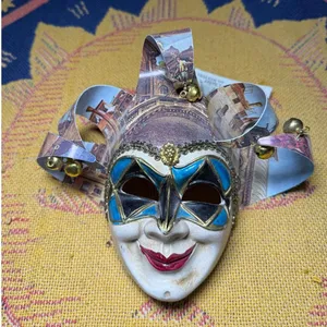 Handmade Venetian Jester Mask, L’Atelier della Maschera, Carnival Decor ...