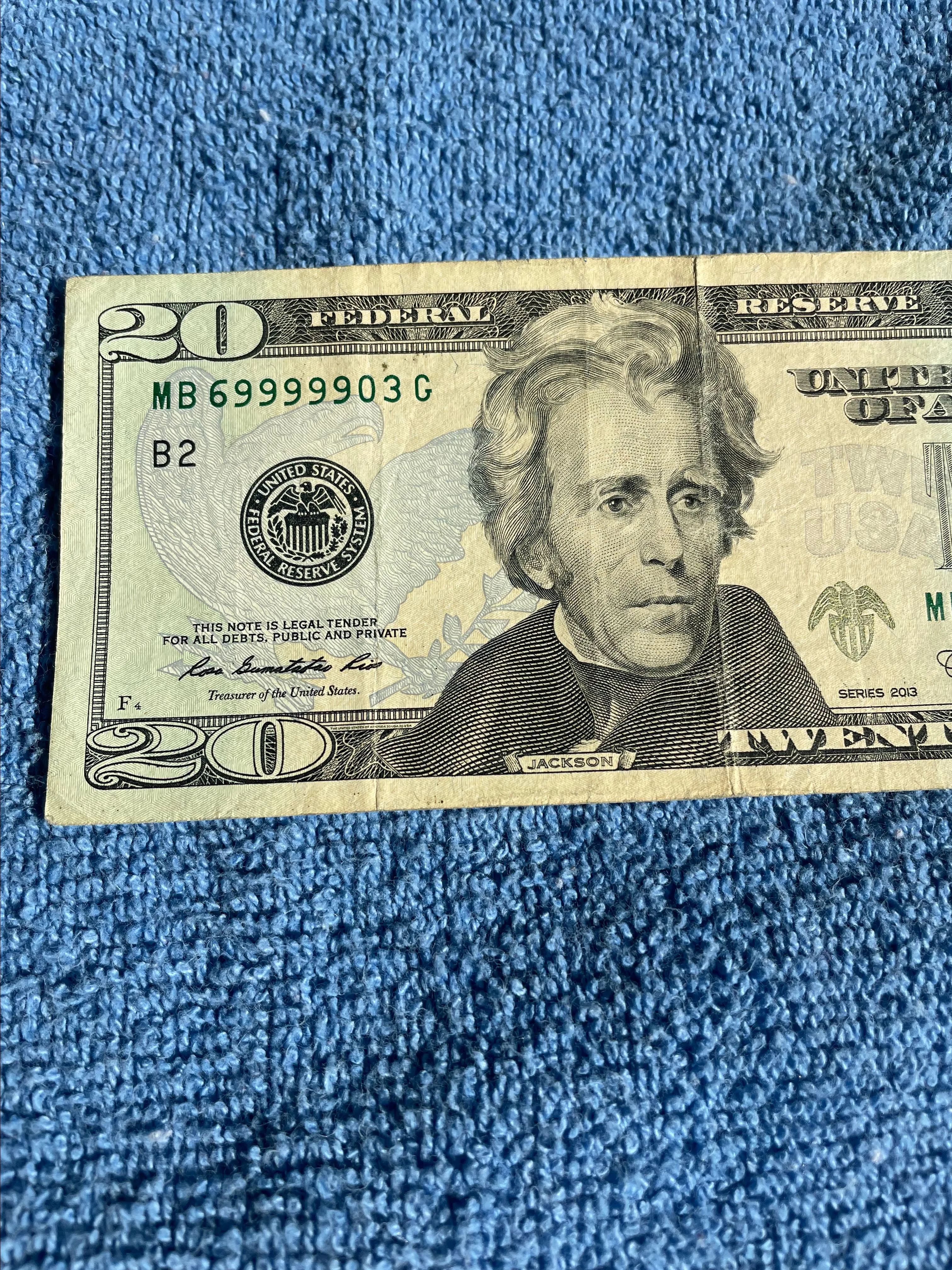 20 Dollar Bill Background