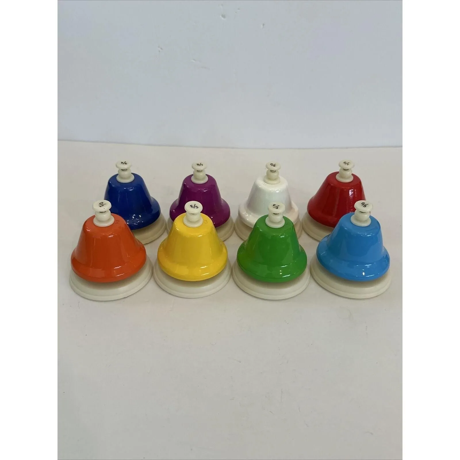 Used Working Rhythm Band Instruments Kids Play 8 Note Desk Bell Set ...
