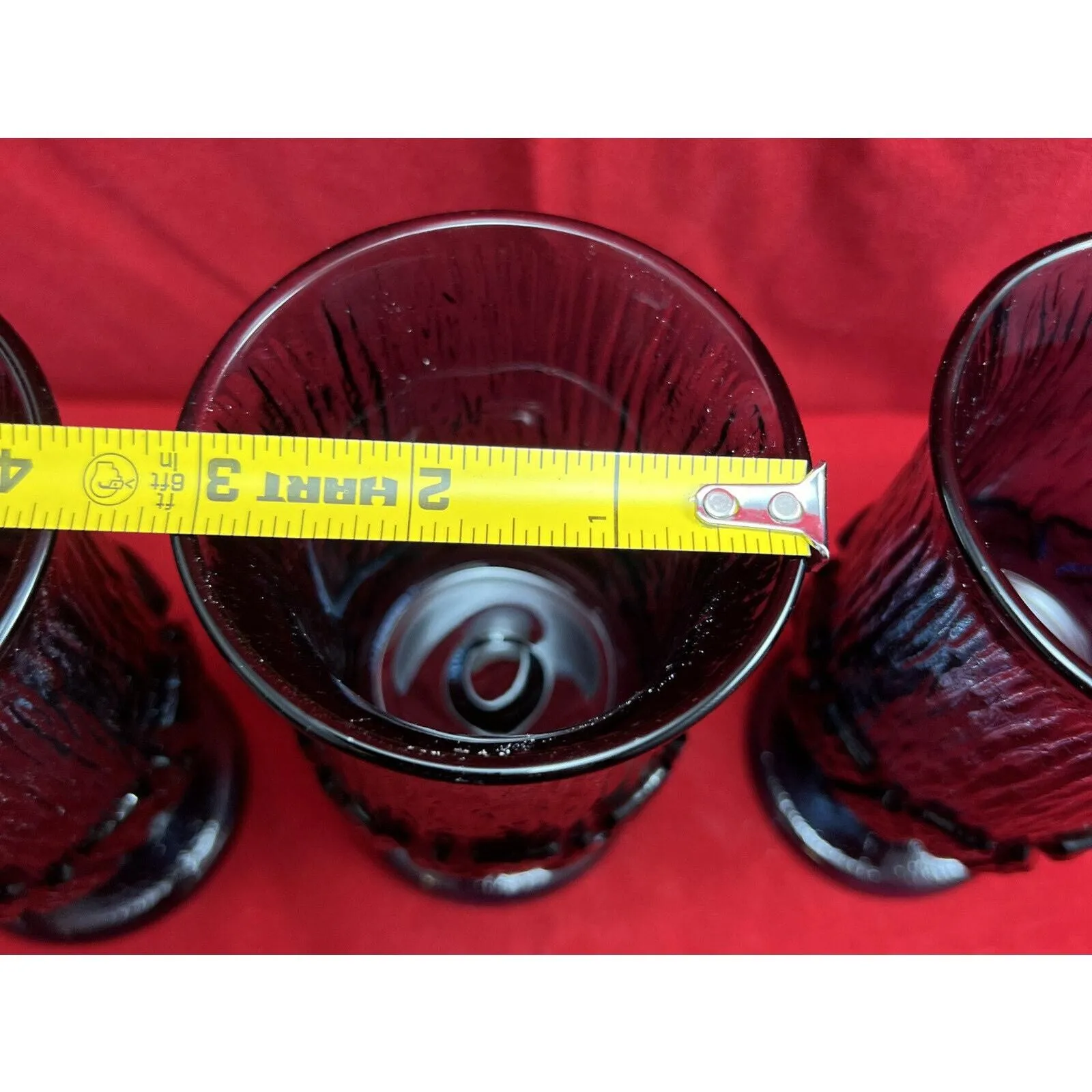 Fostoria SORRENTO 6" (Blue) water goblets 1971-1974. *Pre-Owned* Lot Of ...