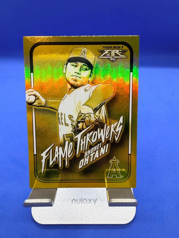 2022 Topps Fire - Flame Throwers - Gold Minted - Shohei Ohtani - FT-8 ...