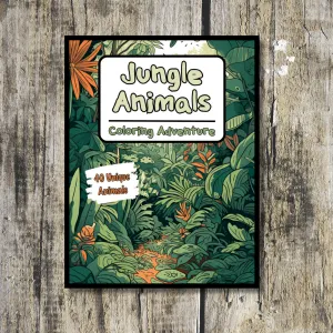 Jungle Animals - Coloring Book With Animal Info · Whatnot: Buy, Sell ...