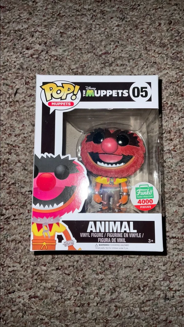 Animal (Flocked) ("The Muppets") [Funko Shop Exclusive, 4000 PCS ...
